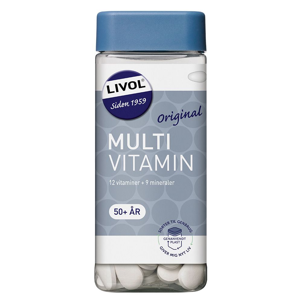Køb Livol Multivitamin 50+ - 150 tabl. - billigt hos Med24.dk