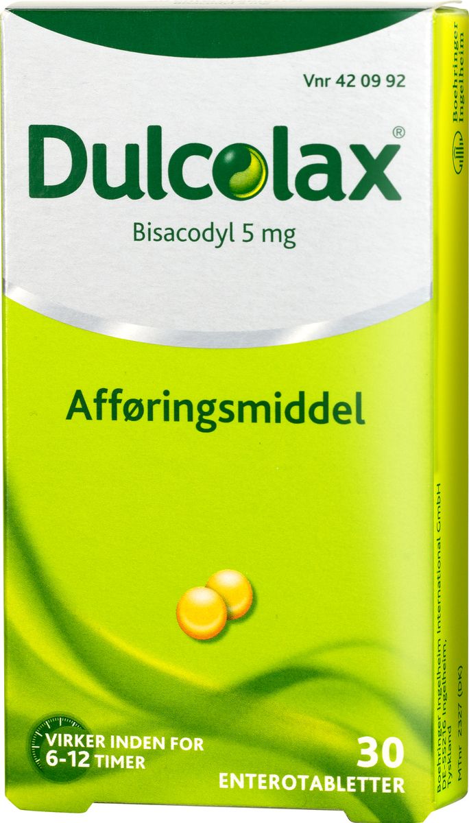 Dulcolax Enterotabletter 5 mg - 30 stk. - Med24.dk