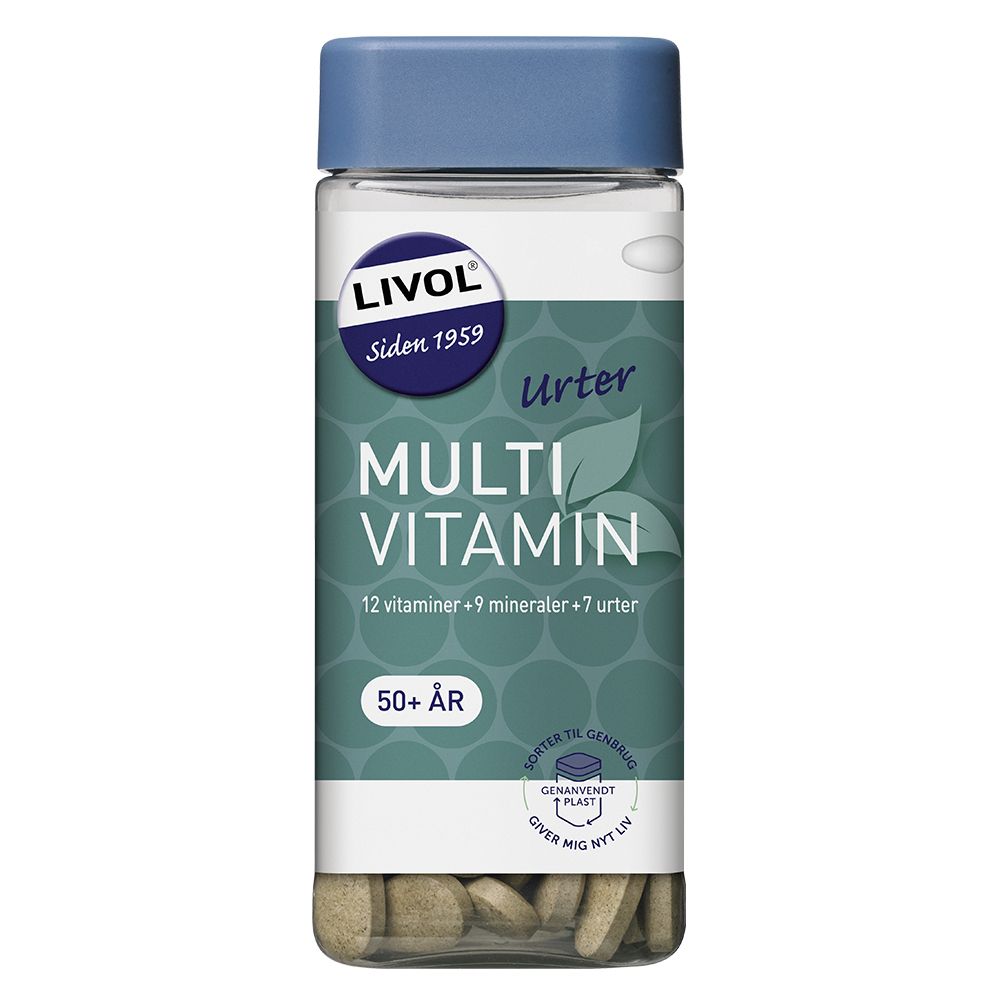Køb Livol Multivitamin 50+ urter - 150 tabl. billigt hos Med24.dk