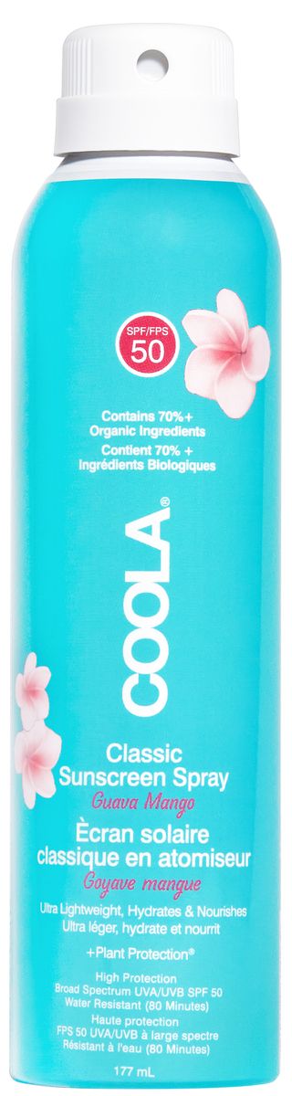 Køb COOLA Classic Body Spray Guava Mango SPF 50 hos Med24.dk