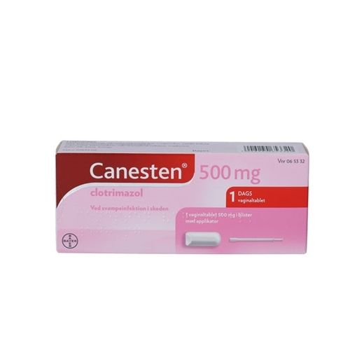 Canesten® Vaginal Tablet 500mg - 1 stk - Med24.dk