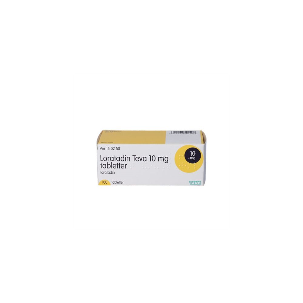 Loratadin Teva 10 mg - 100 tabletter - Med24.dk