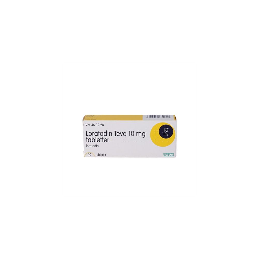 Loratadin Teva 10 mg - 10 tabletter - Med24.dk