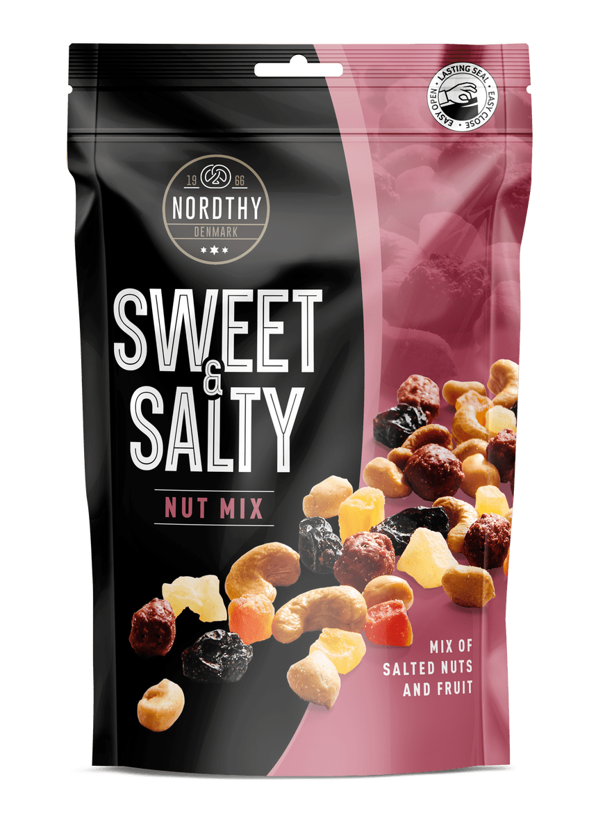 Køb Nordthy Sweet and Salty nøddemix - 100 g billigt hos Med24.dk