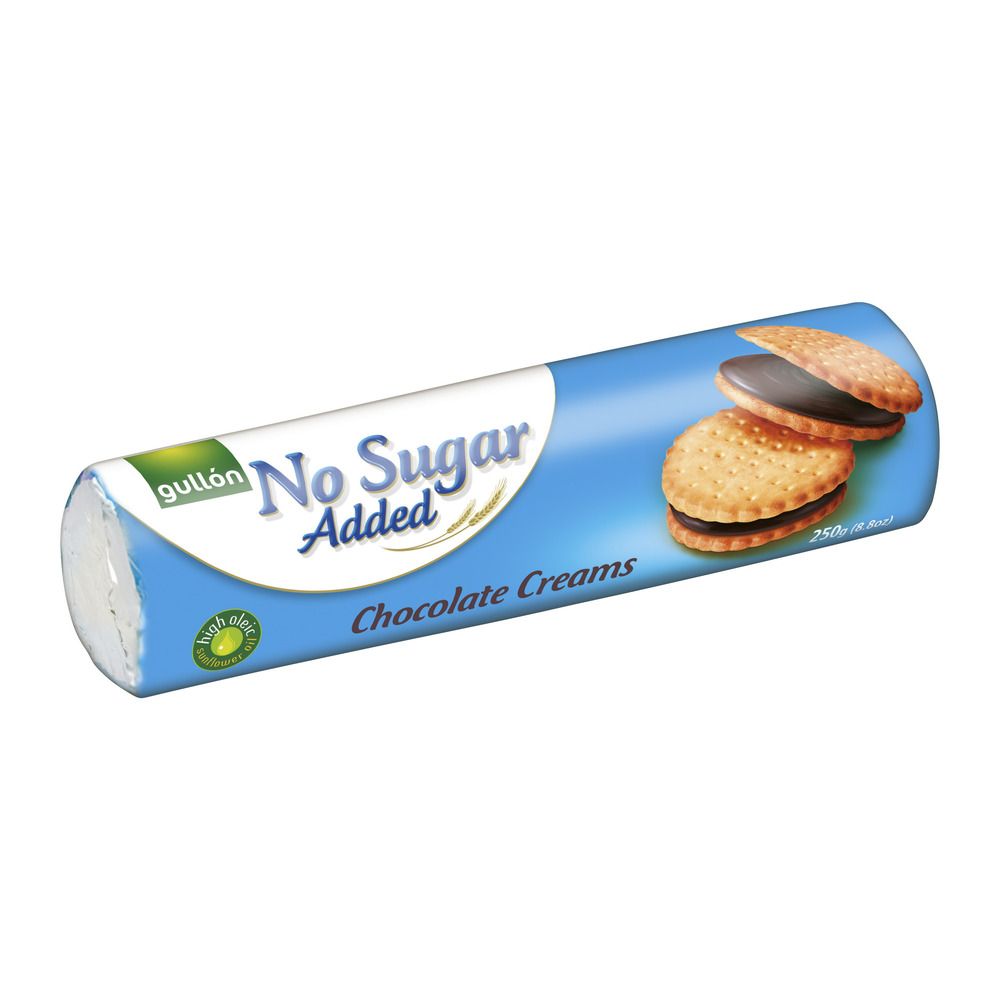 Køb Gullón No Sugar Added Chocolate Cream Biscuits 250 G Hos Med24 Dk