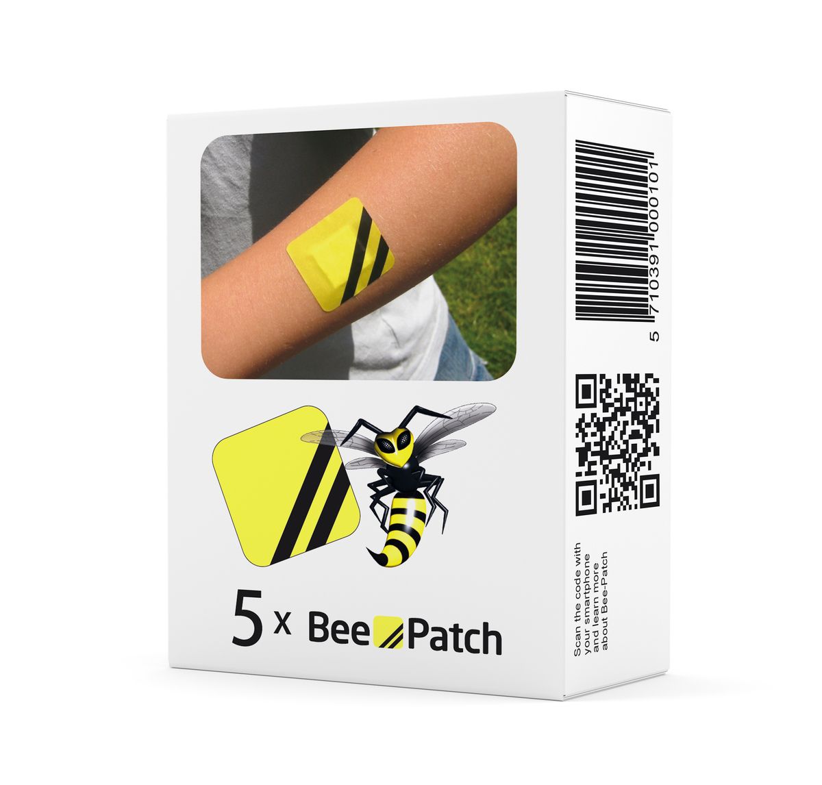 Bee Patch Plaster Til Bi & Hvepsestik - 5 stk. - Med24.dk