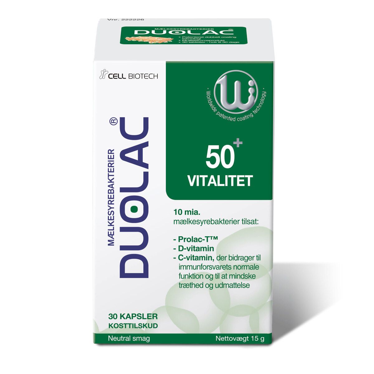 Køb Duolac 50+ Vitalitet - 30 kaps. billigt hos Med24.dk