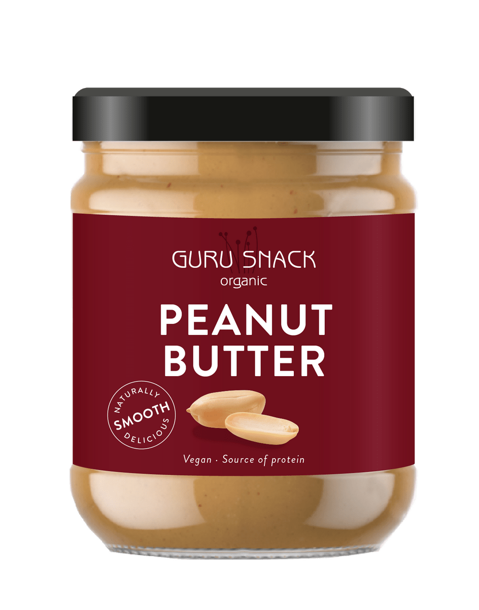 Køb Guru Snack Peanut Butter Smooth Ø - 500 g billigt hos Med24.dk