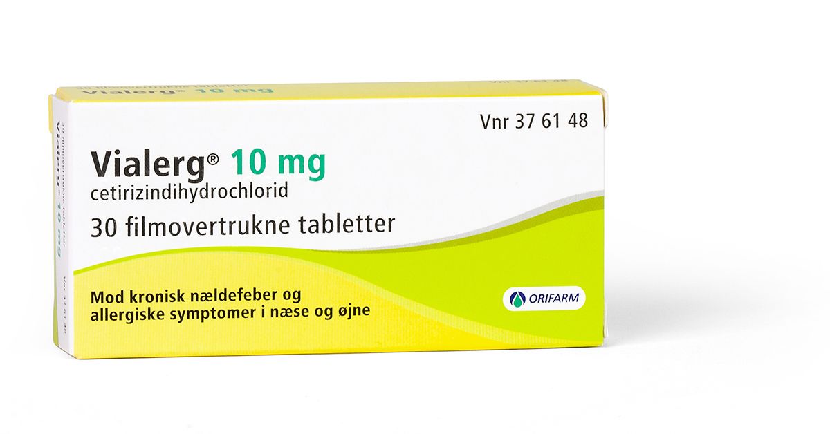 Vialerg 10 mg - 30 tabletter - Med24.dk