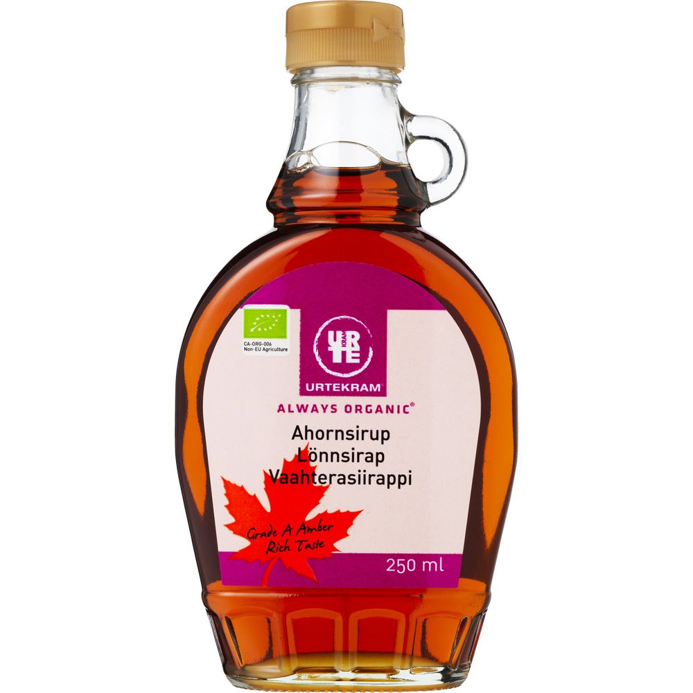 Urtekram Ahornsirup Ø - 250 ml - Med24.dk