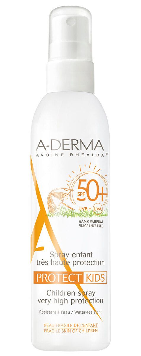 Køb A-Derma Sun Protect Spray SPF50+ 200 ml hos Med24.dk
