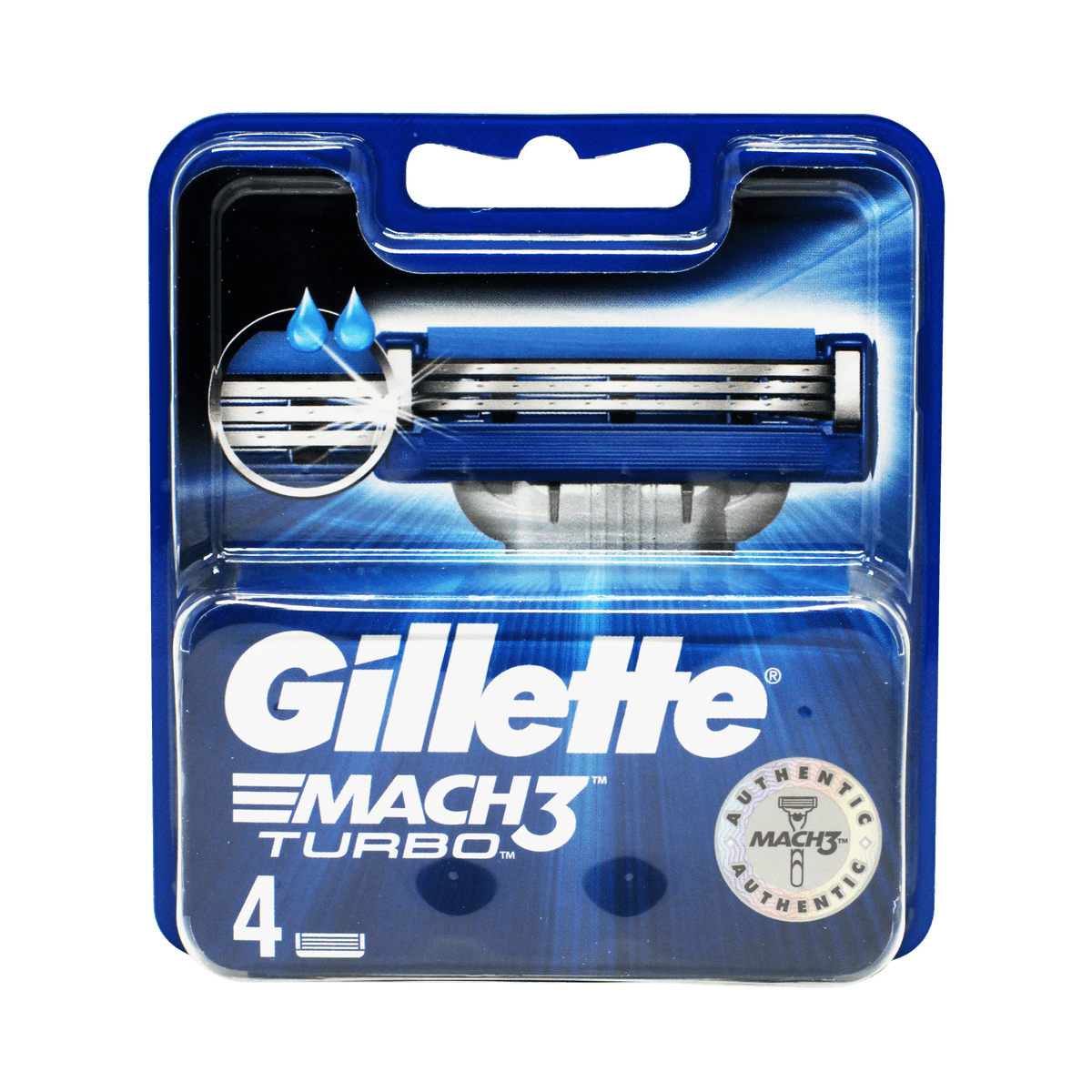 Køb Gillette Mach3 Turbo Barberblade - 4 stk. hos Med24.dk