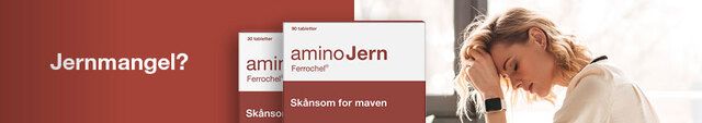 Køb aminoJern | Et skånsomt jerntilskud | Med24.dk