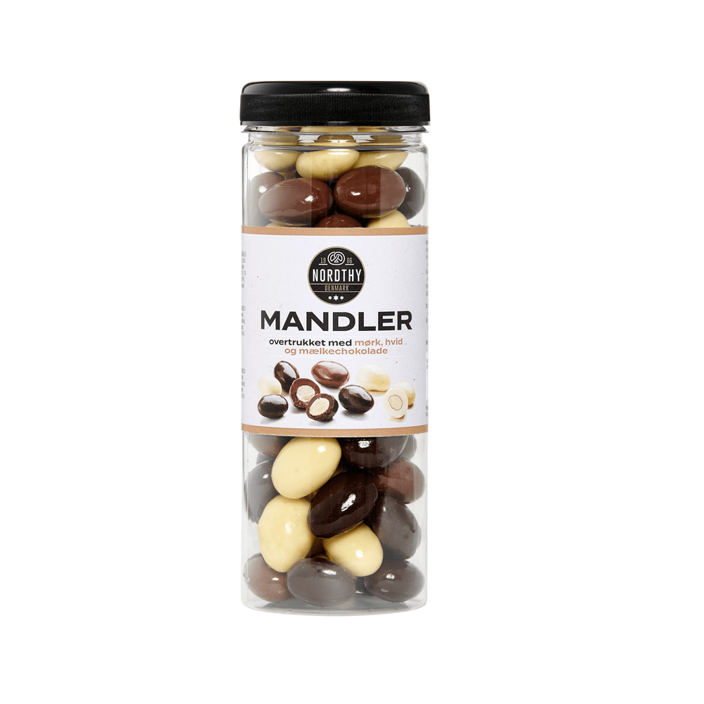 Køb Nordthy Mandler Chokolade Mix - 325 g hos Med24.dk