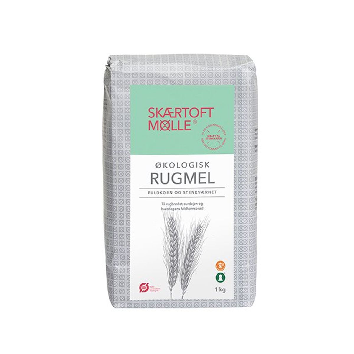 Skærtoft Mølle Rugmel fuldkorn Ø - 1 kg - Med24.dk