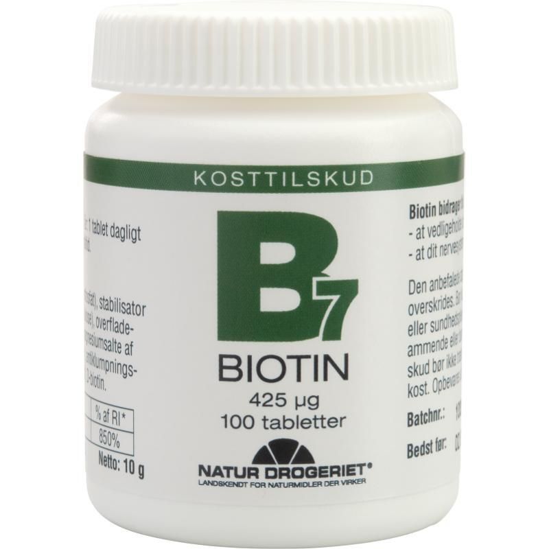 Køb Biotin fra Natur-Drogeriet billigt hos Med24.dk