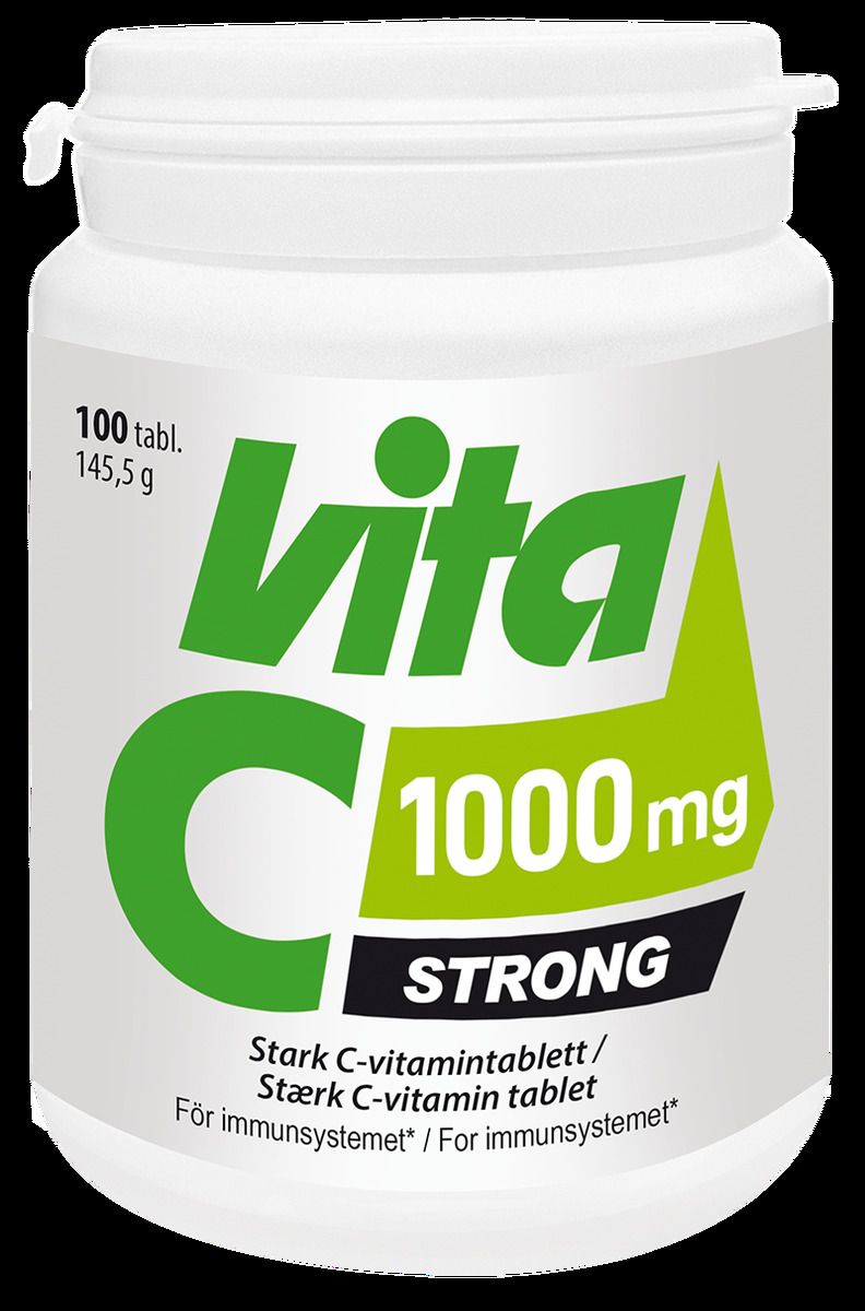 Køb Vita-C Strong, 100 tabl. billigt hos Med24.dk