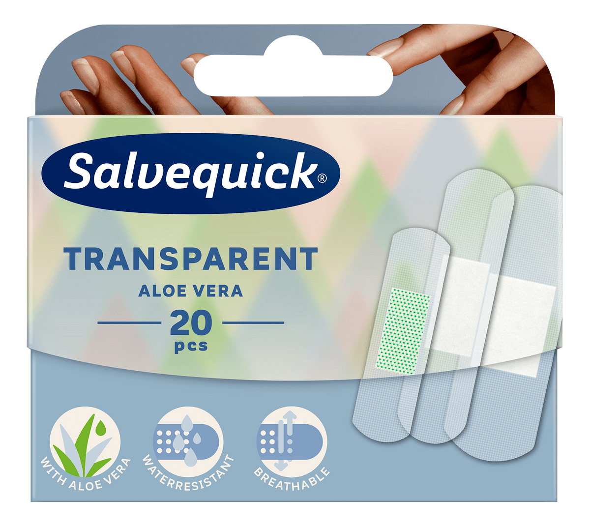 Salvequick Transparent Aloe Vera Plaster - 20 stk. | Med24.dk