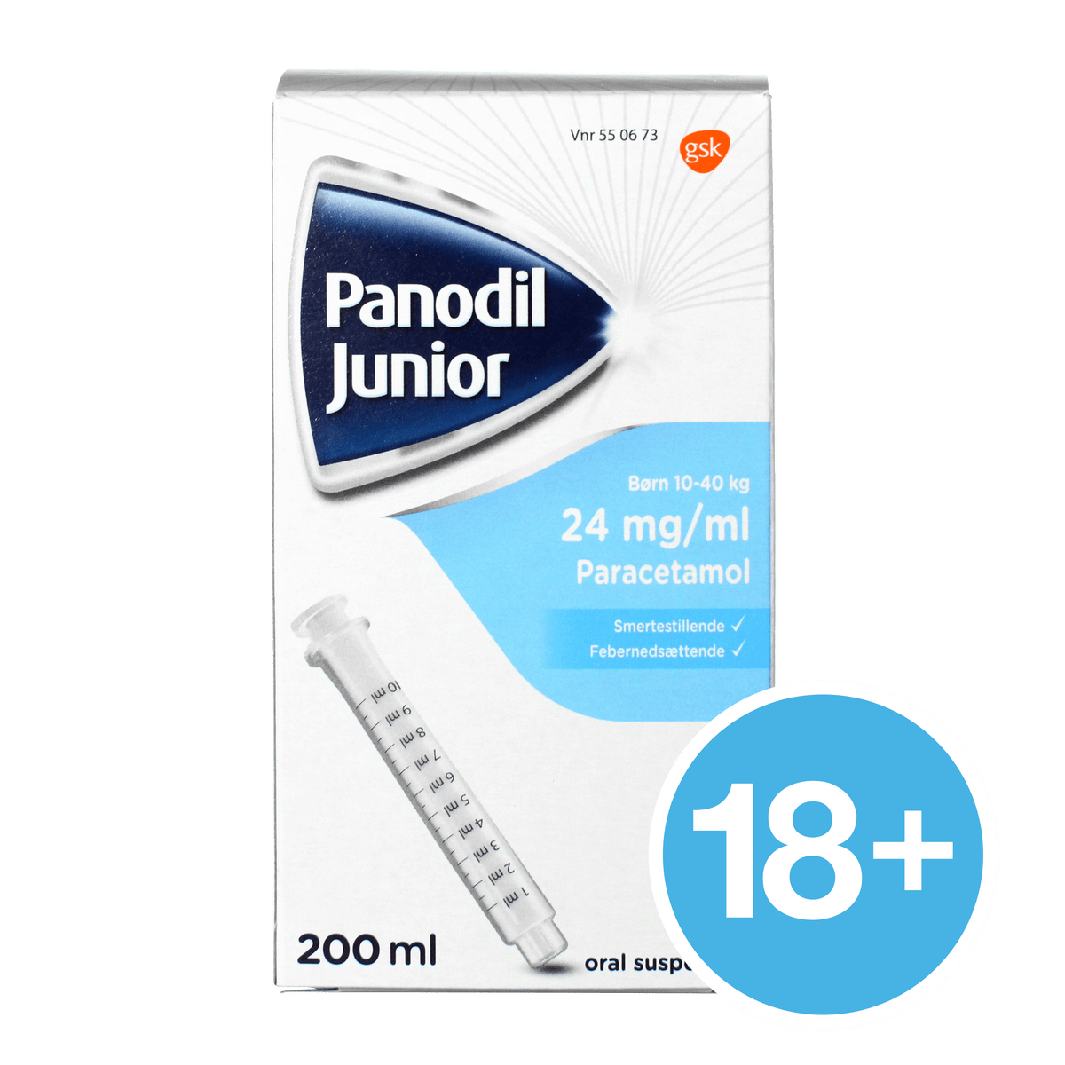 Panodil Junior oral opl. 24 mg/ml - 200ml - Med24.dk