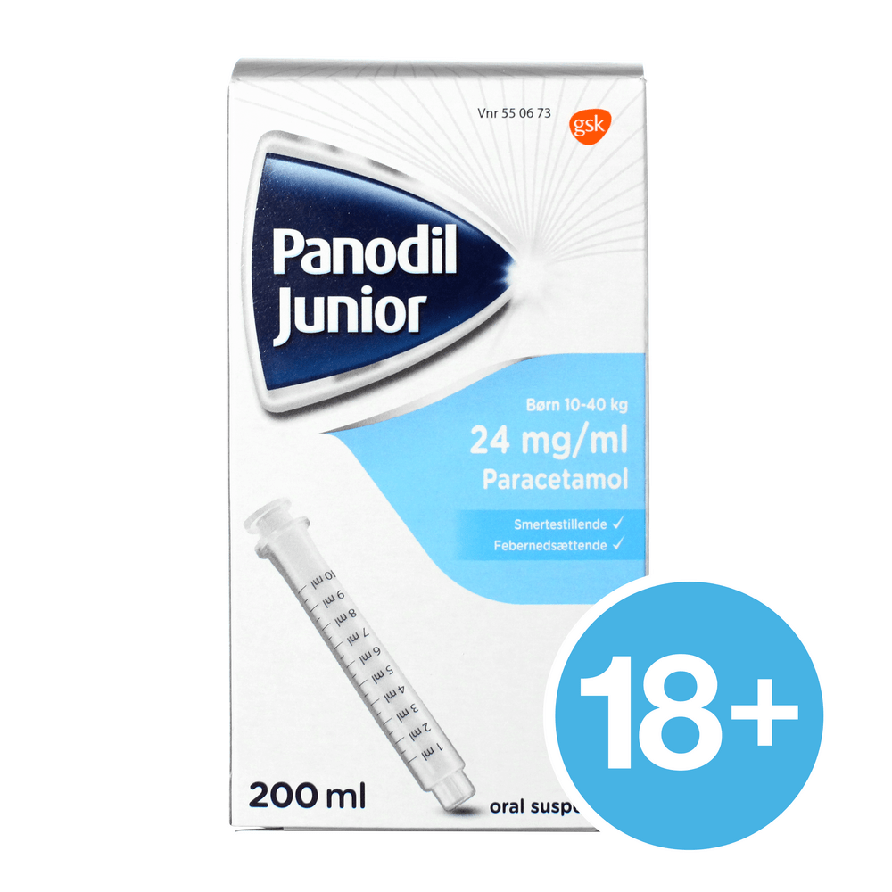 Panodil Junior oral opl. 24 mg/ml - 200ml - Med24.dk