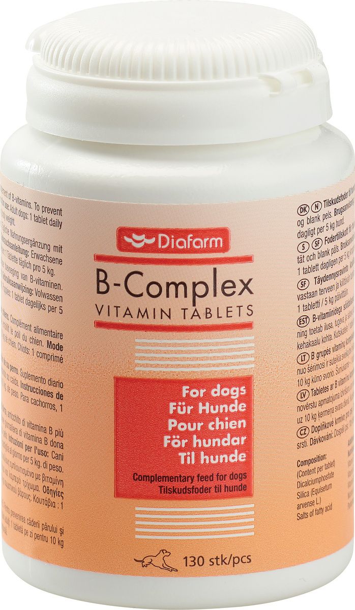 Køb Diafarm B-komplex tilskud - 130 stk. hos Med24.dk
