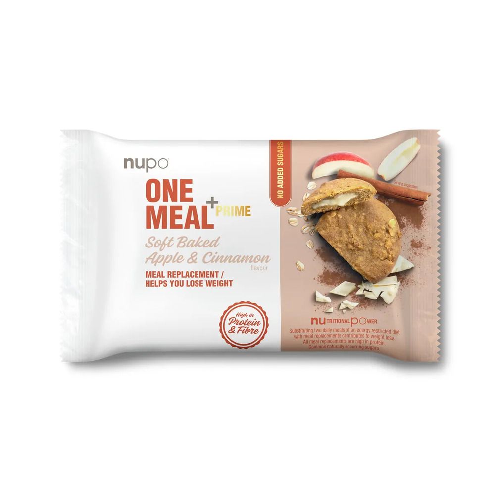 Køb Nupo One Meal + Prime Soft Baked Apple and Cinnamon hos Med24.dk