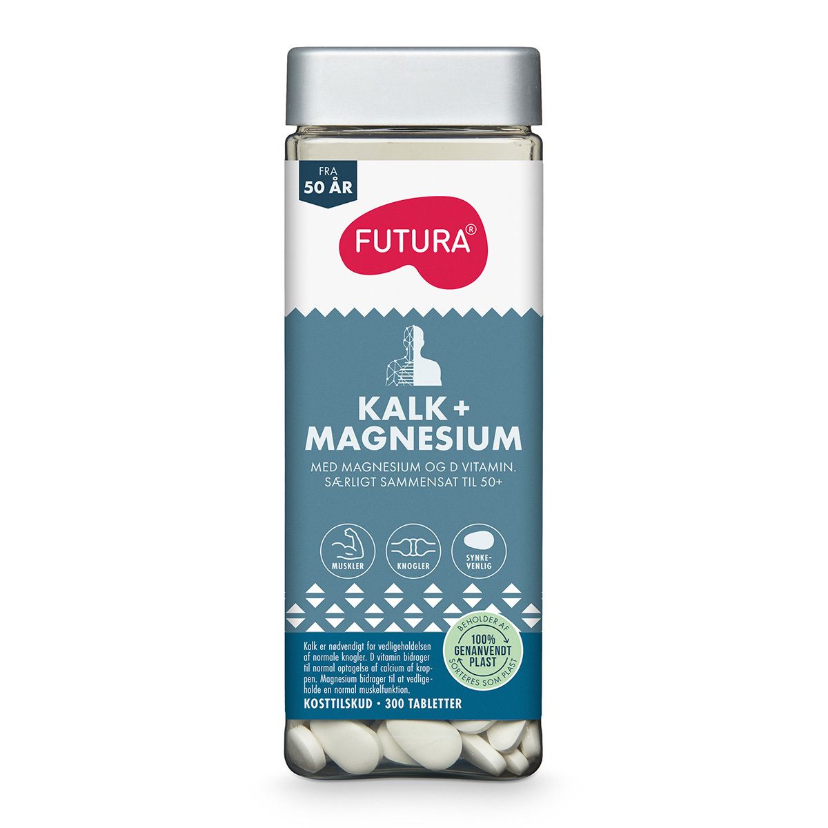Køb FUTURA Kalk + Magnesium (50+) - 200 tabl. hos Med24.dk