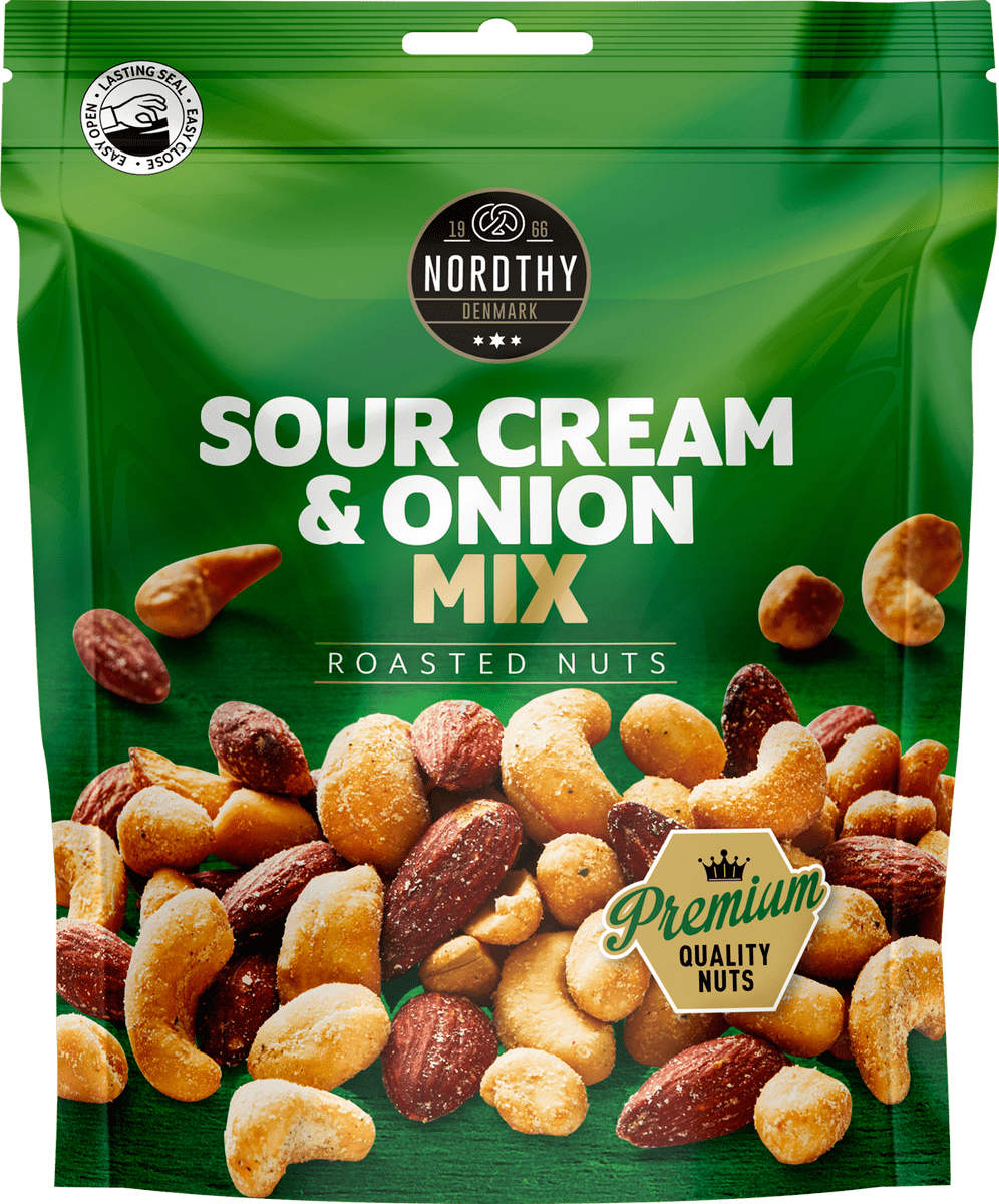 Nordthy Premium Sour Cream & Onion Mix - 140 g | Med24.dk