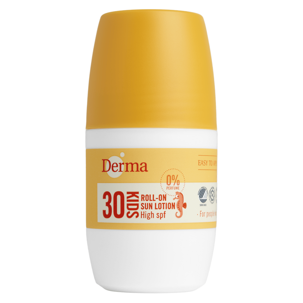 Køb Derma Kids Sollotion Roll-on SPF30 50 ml billigt hos Med24.dk
