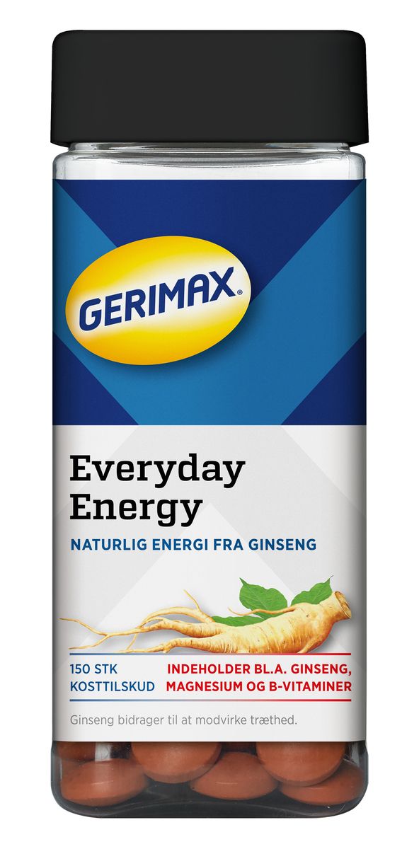 Køb Gerimax Everyday Energy - 150 tabl. billigt hos med24.dk
