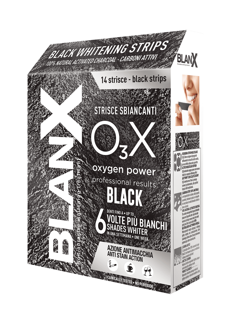 Køb Blanx O3X Strips Black - 5 stk. hops Med24.dk