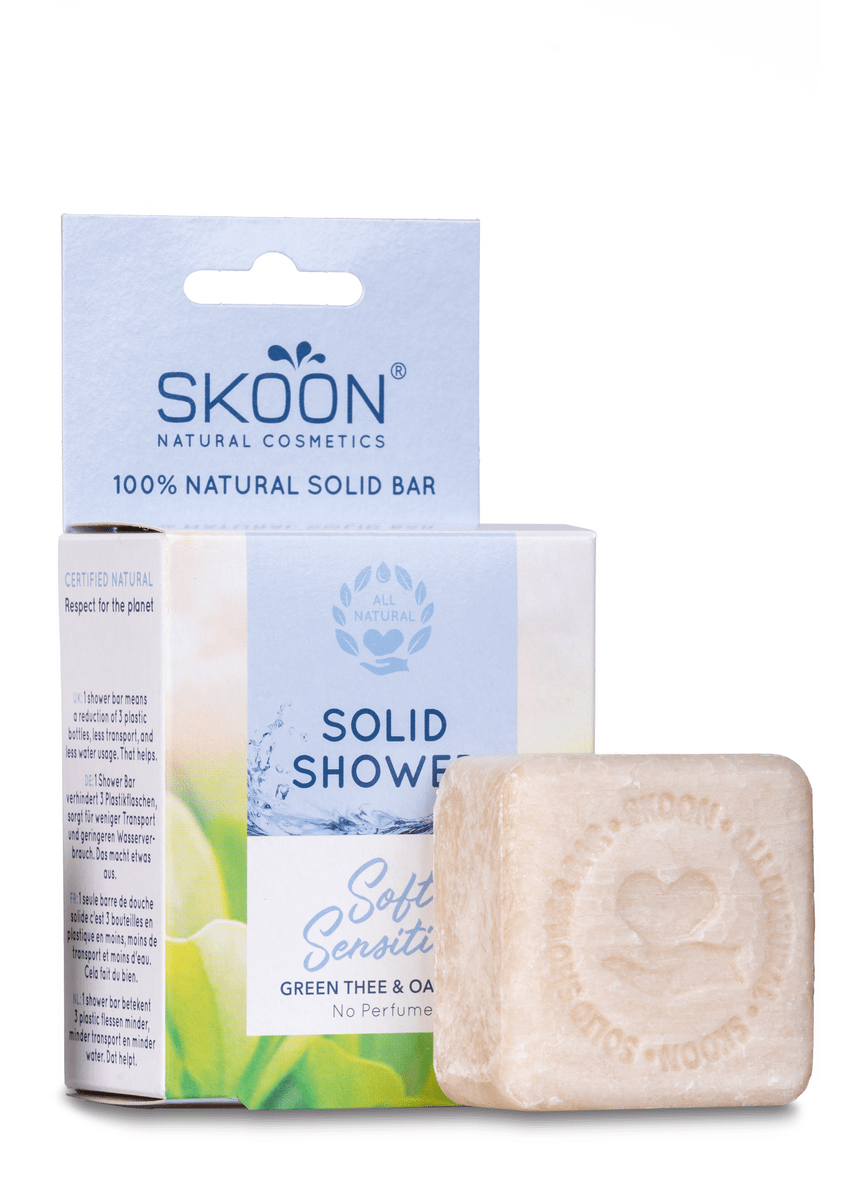 Køb Skoon Solid Shower Soft & Sensitive - 90 g. I Med24.dk
