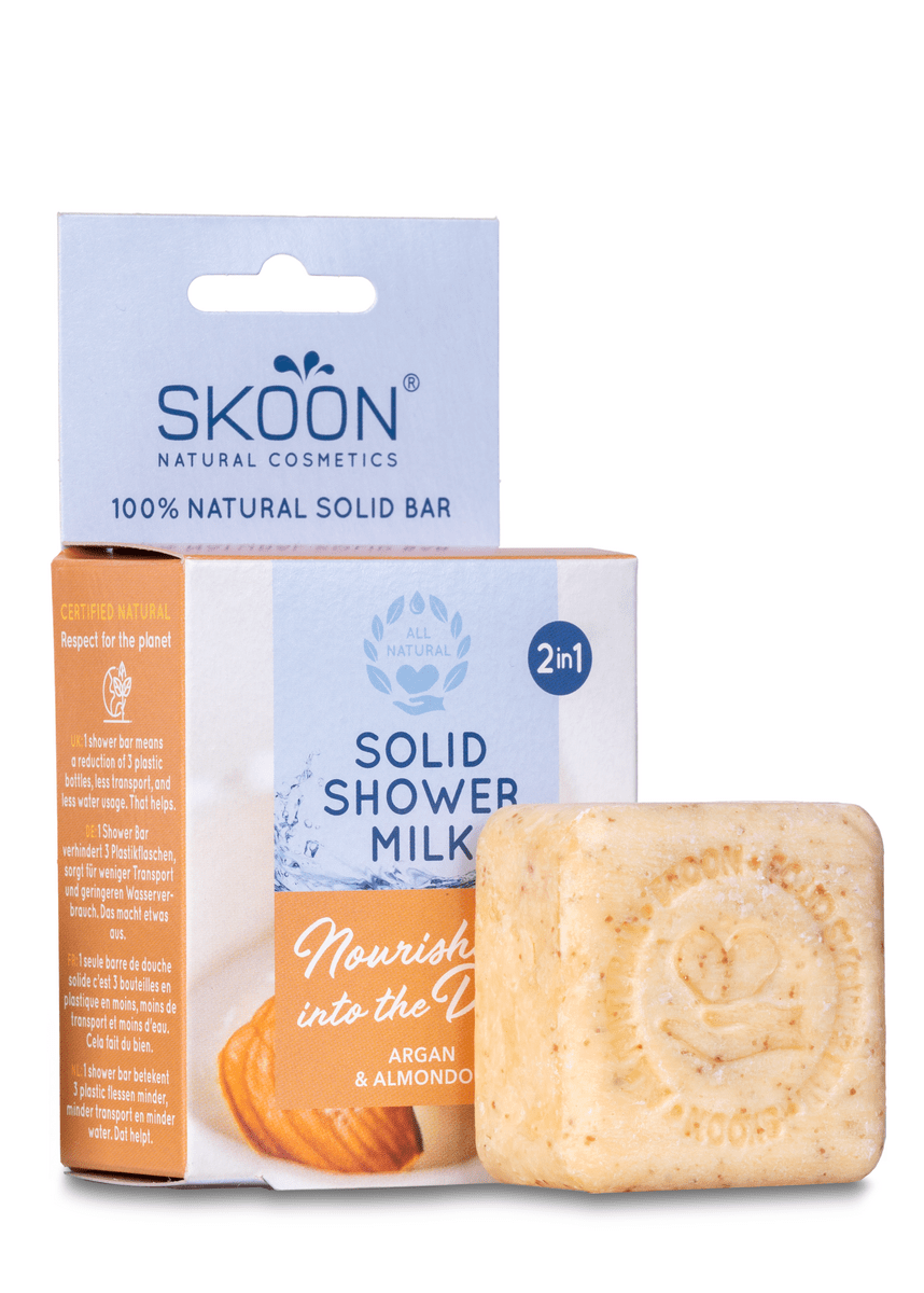 Skoon Solid Shower Milk Nourishing into the deep 2in1 I Med24.dk