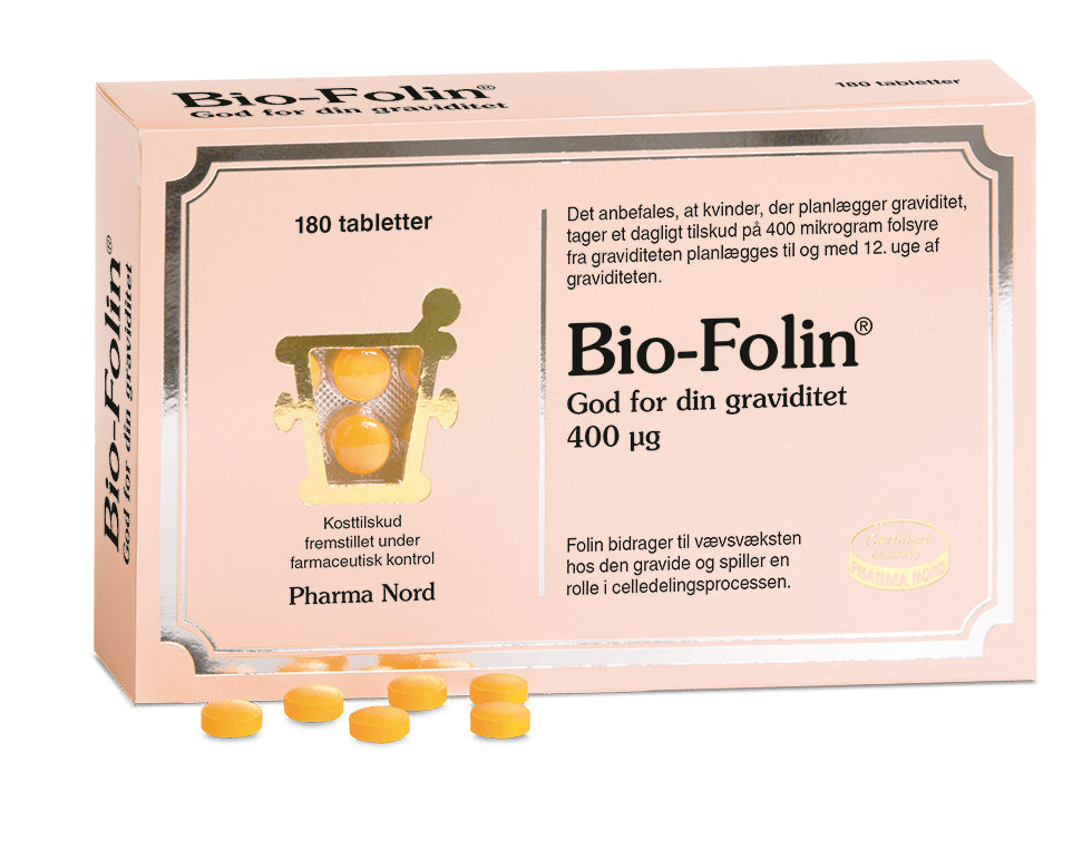 Køb Bio-Folin 400 µg - 180 tabl. - billigt hos Med24.dk