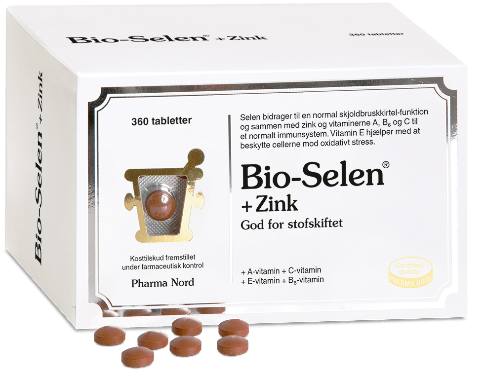 Køb Bio-Selen + Zink - 360 tabl. - billigt hos Med24.dk