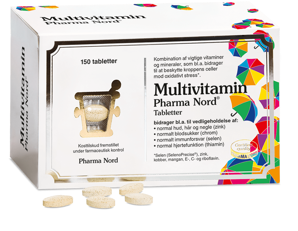 Køb Multivitamin - 150 tabl. billigt hos Med24.dk