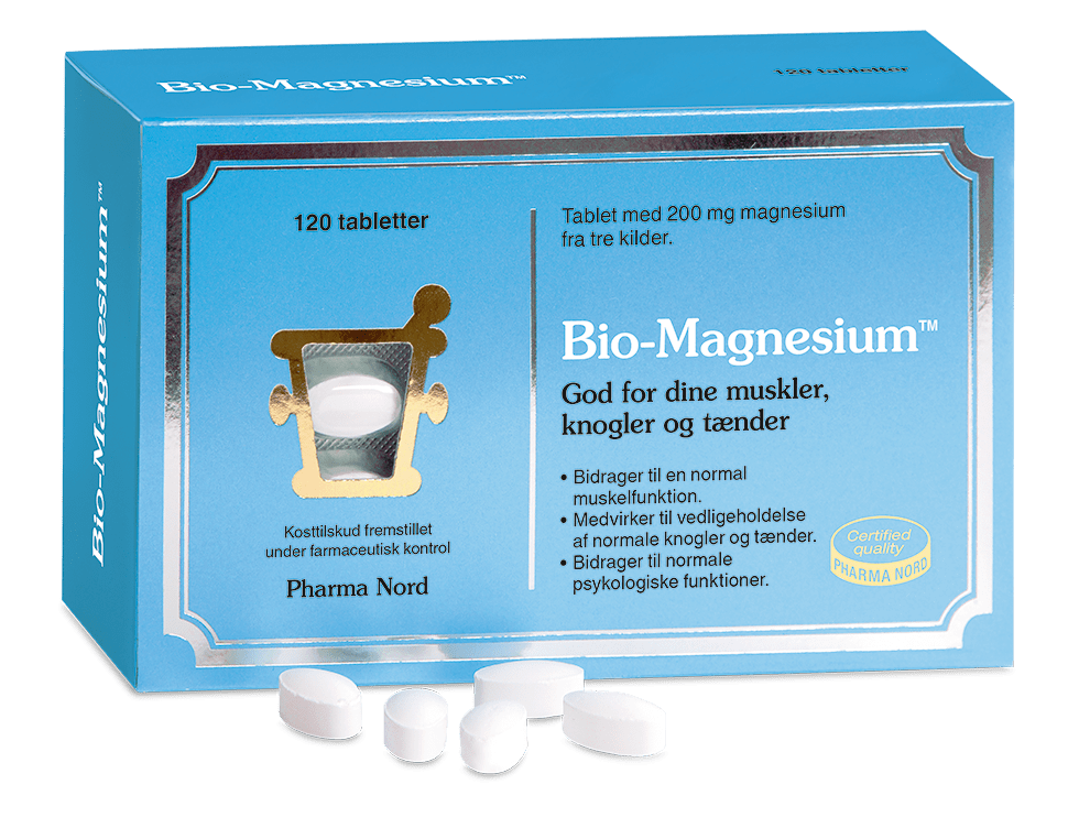 Køb Bio-Magnesium - 120 tabl. billigt hos Med24.dk