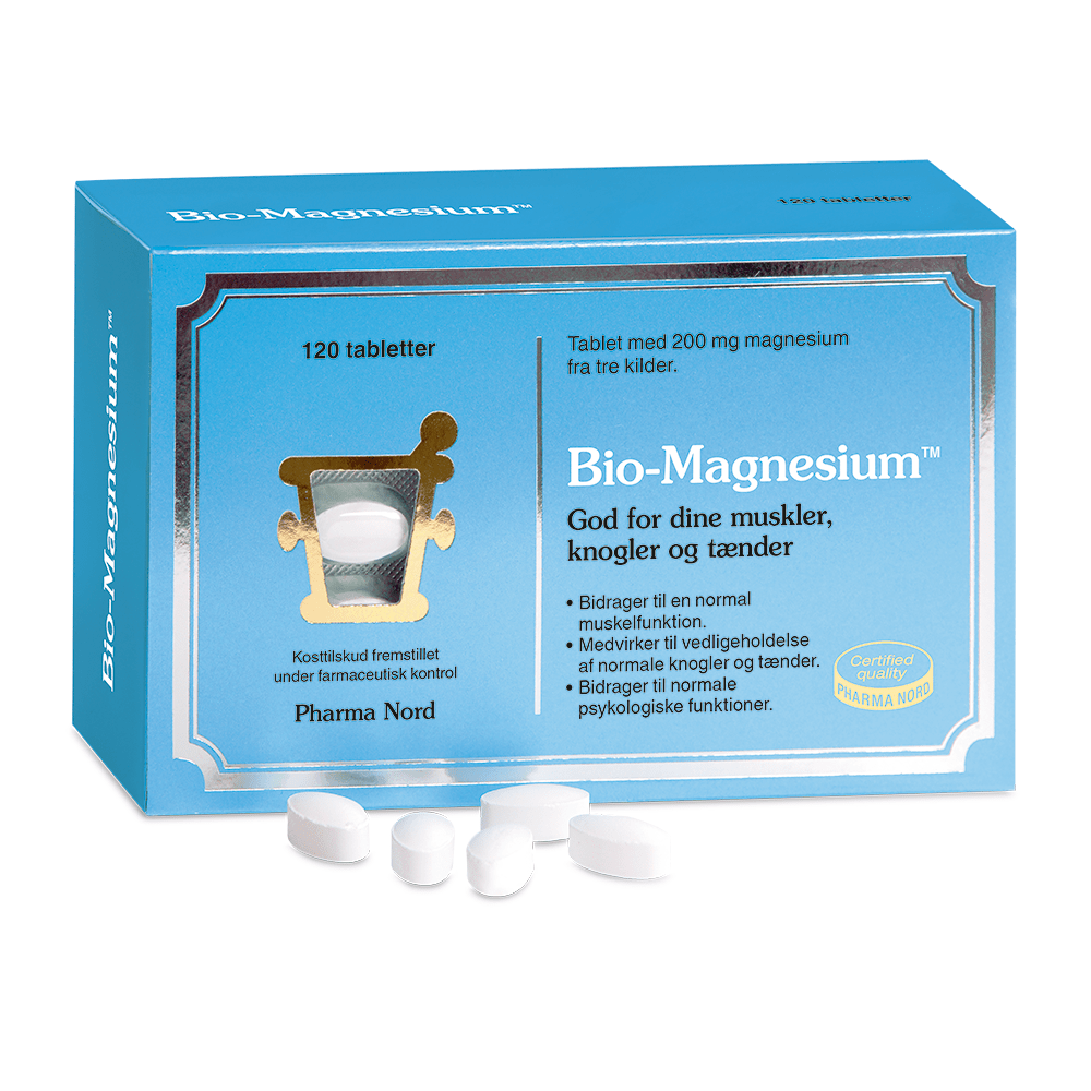 Køb Bio-Magnesium - 120 tabl. billigt hos Med24.dk
