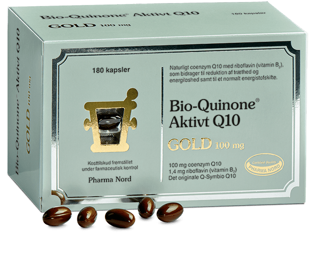 Køb Bio-Quinone Aktivt Q10 Gold 100 mg - 180 kaps. | Med24.dk