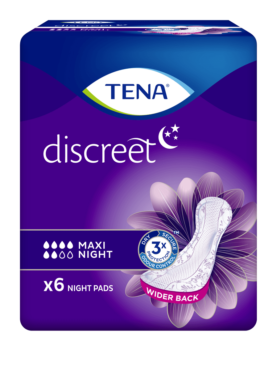 Køb TENA Lady Maxi Night 6 stk. hos Med24.dk
