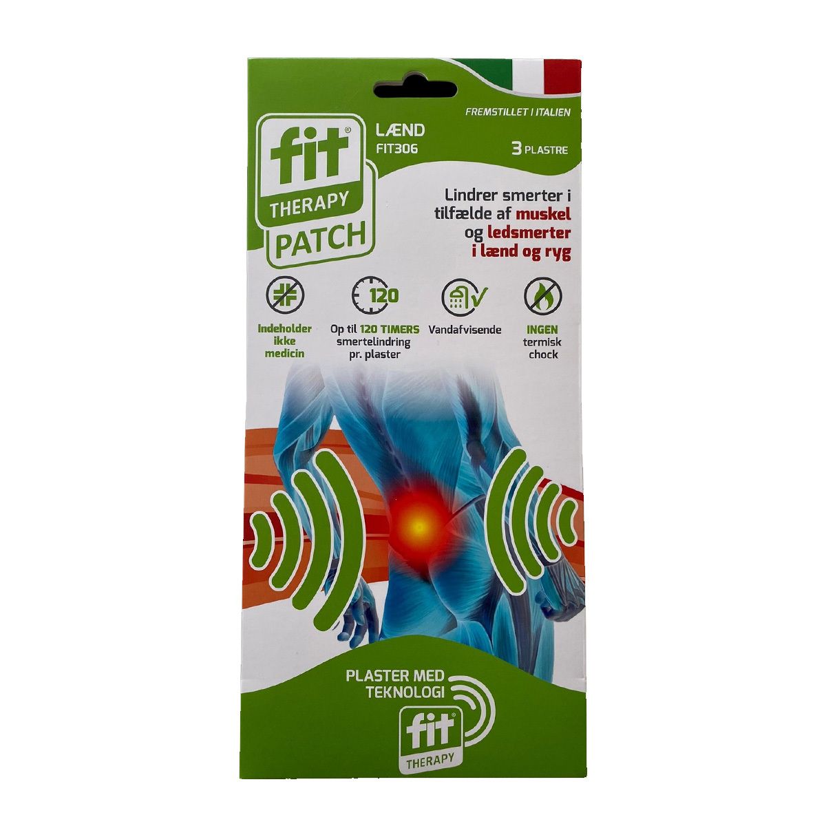 Fit Smerteplaster Lænd - 3 stk - Med24.dk