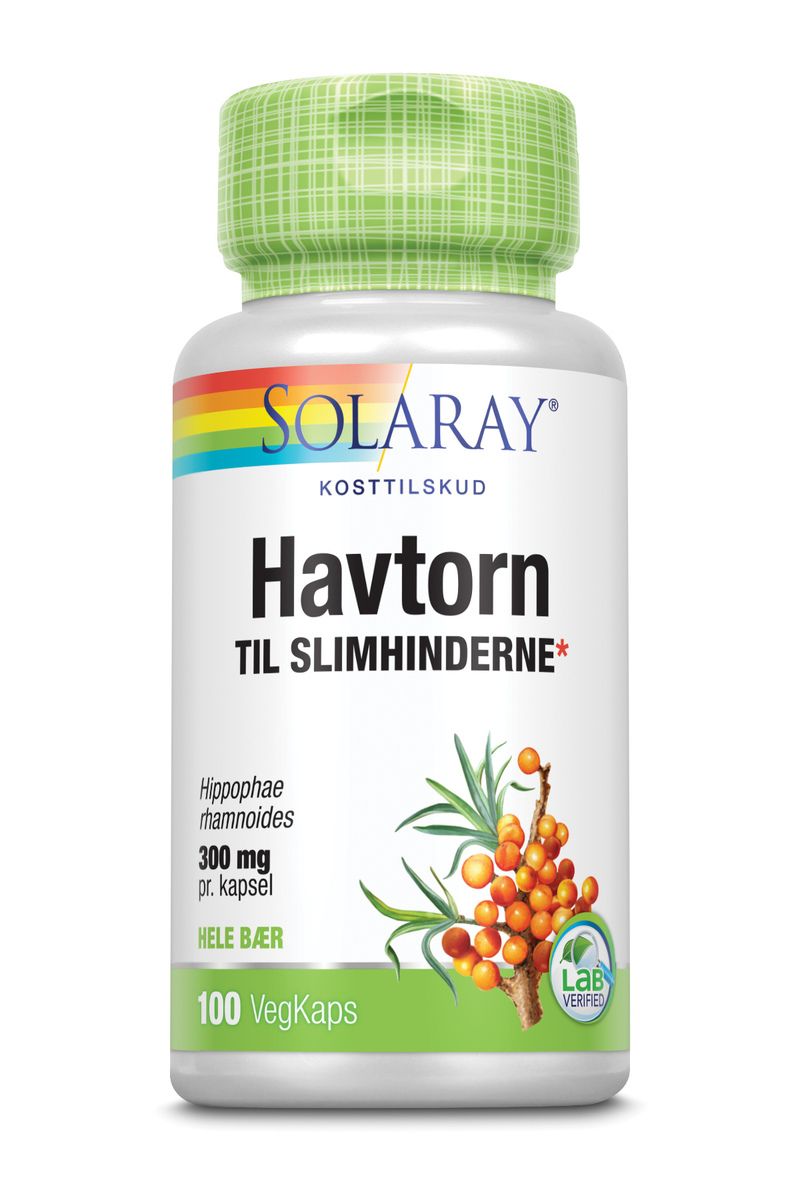 Køb Solaray Havtorn - 100 kaps. billigt hos Med24.dk