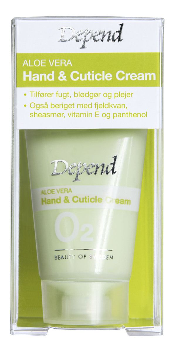 Køb Depend Aloe Vera Hand & Cuticle Cream - 20 ml. I Med24.dk