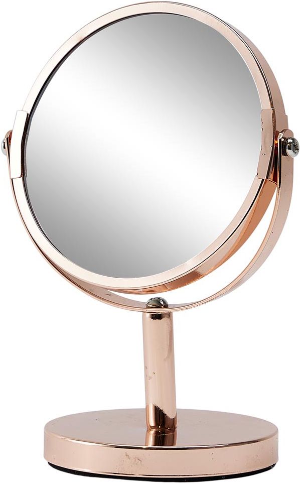 Køb JJDK Bordspejl x1/x2 Rose Gold - H: 20 cm. hos Med24.dk