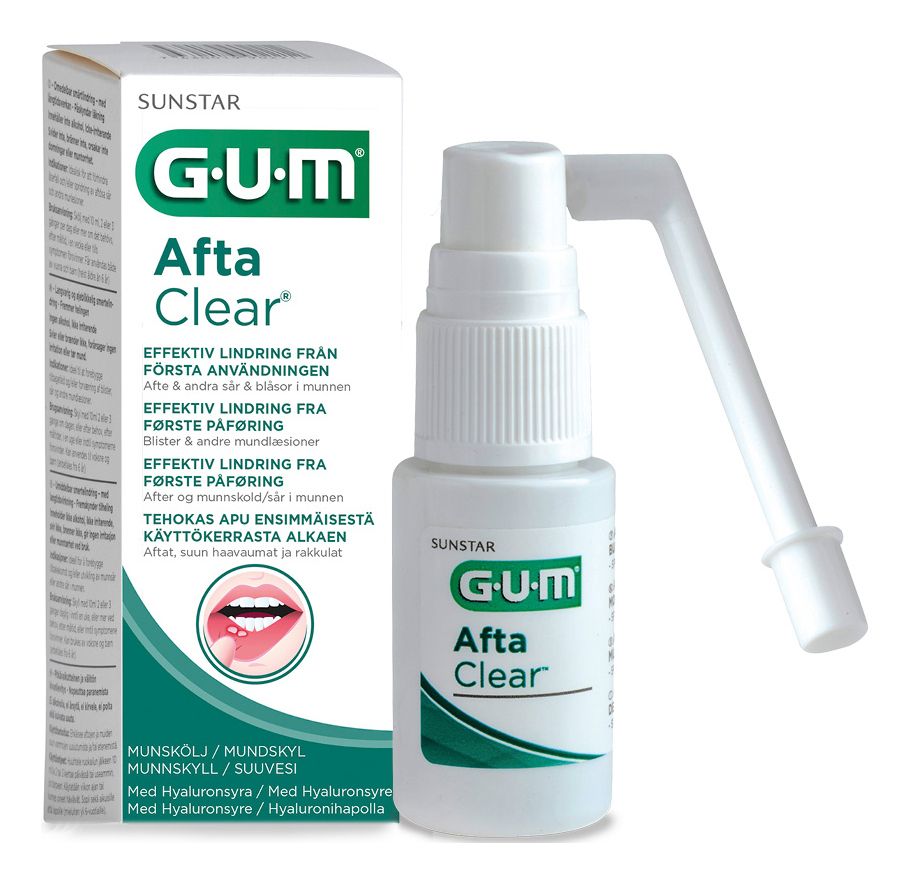 Køb Gum AftaClear spray 15 ml billigt hos Med24.dk