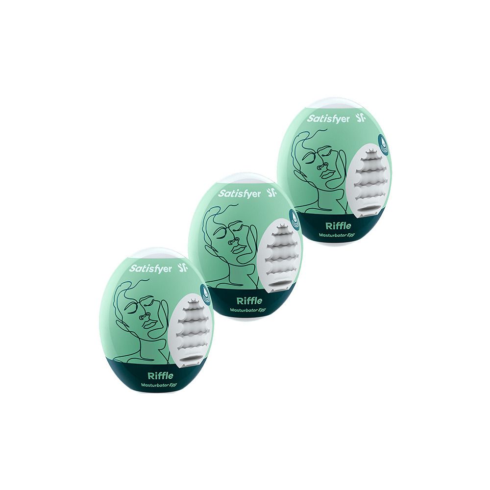 Køb Satisfyer Masturbator Onani Æg, Riffle - 3 stk. hos Med24.dk