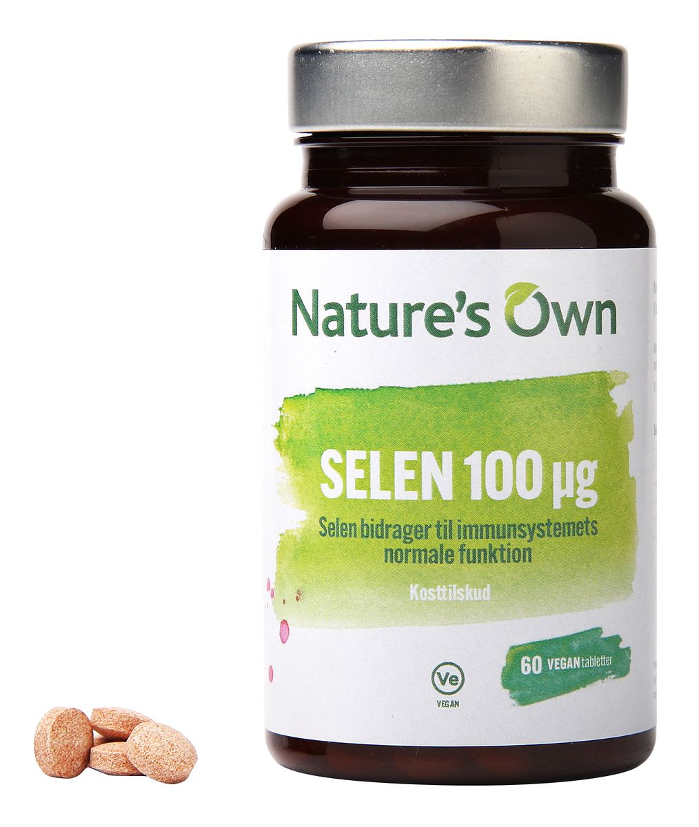 Køb Nature's Own Selen 100 µg - 60 tabl. billigt hos Med24.dk