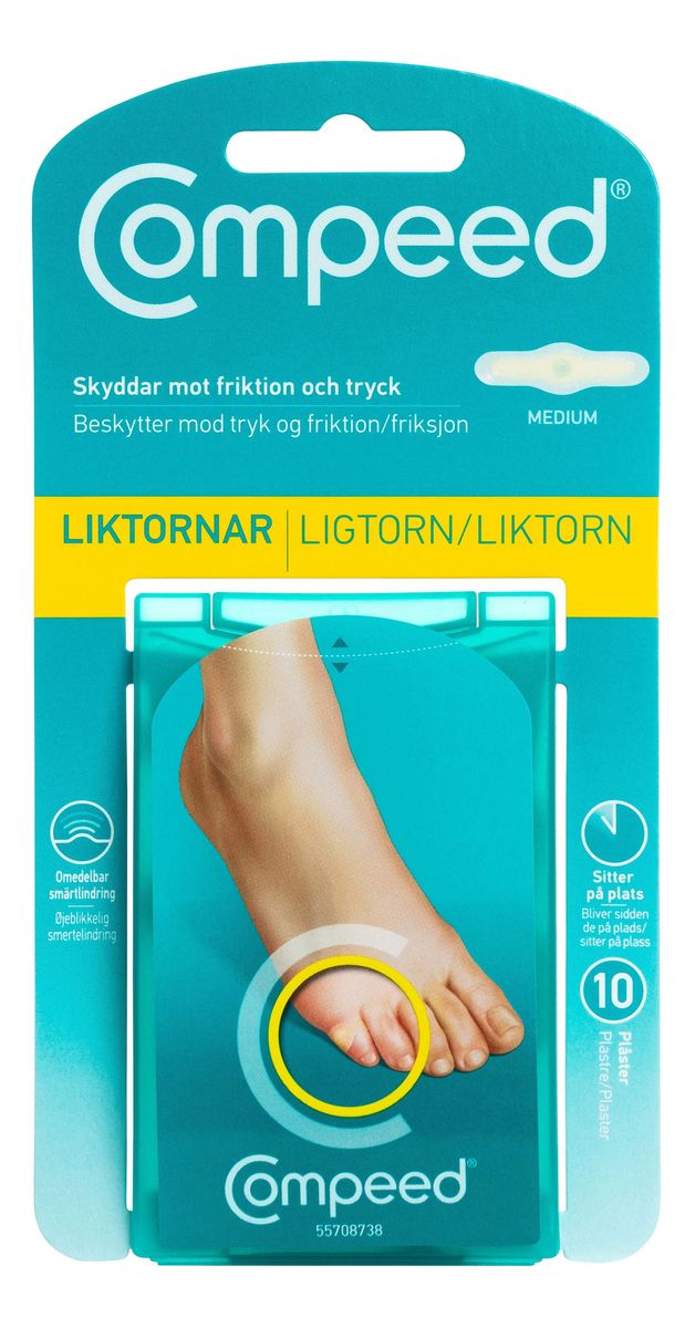 Køb Compeed Ligtorneplaster (medium) 10 stk. billigt hos Med24.dk