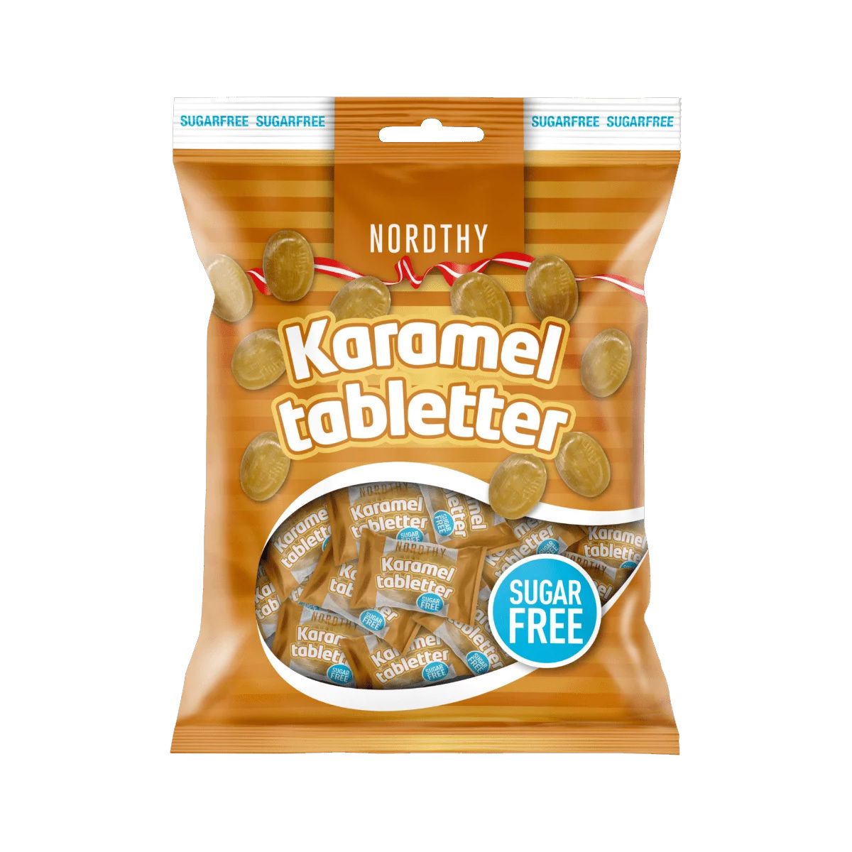 Nordthy Karameltabletter - 125 g - Med24.dk