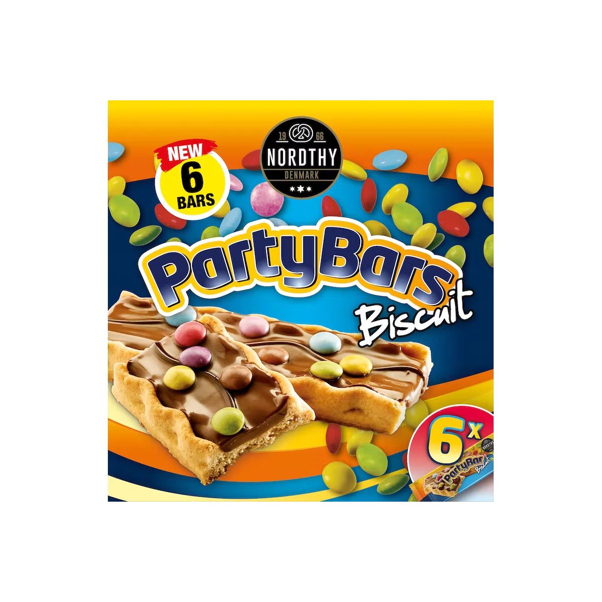 Nordthy Party Bars 6 pk - 162 g - Med24.dk